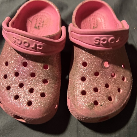 CROCS | Shoes | Pink Glitter Crocs | Poshmark